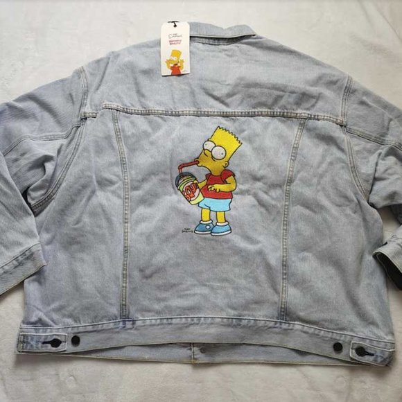 Levi's | Jackets & Coats | New Mens M Xl Levis X The Simpsons Bart ...